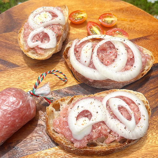 Zwiebelmettwurst [Onion Mettwurst] – Jacky Bakes